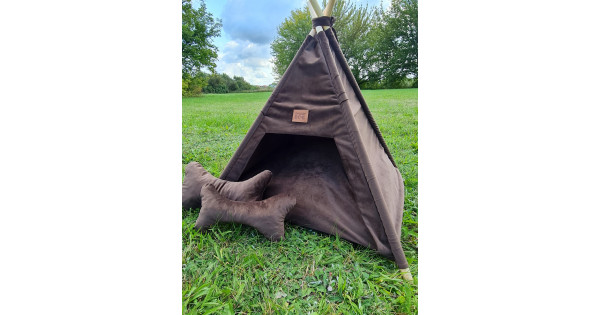 TeePee stan Golden dog 75 x 75 x 90 cm - capuccino