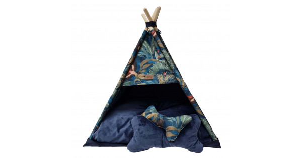 TeePee stan Golden dog 75 x 75 x 90 cm - vtáky