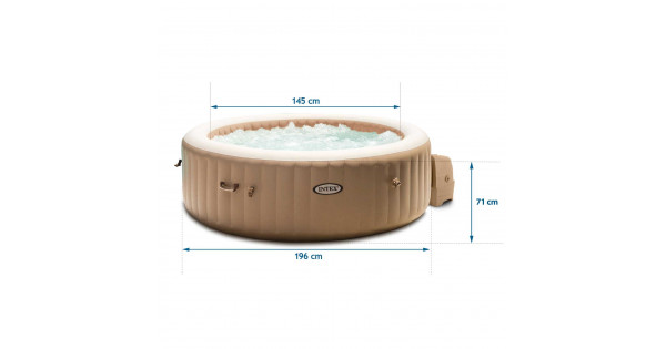 Nafukovacia hydromasážna jacuzzi 196x71 cm, 4 osoby, prémiové ...